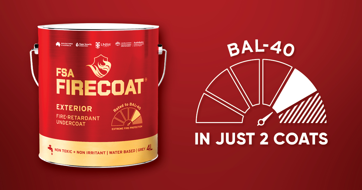 BAL-40 Protection with FIRECOAT Exterior in just 2 coats